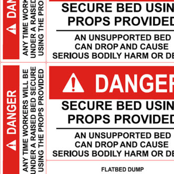 How To: Installing Dump Truck Warning and Safety Decals